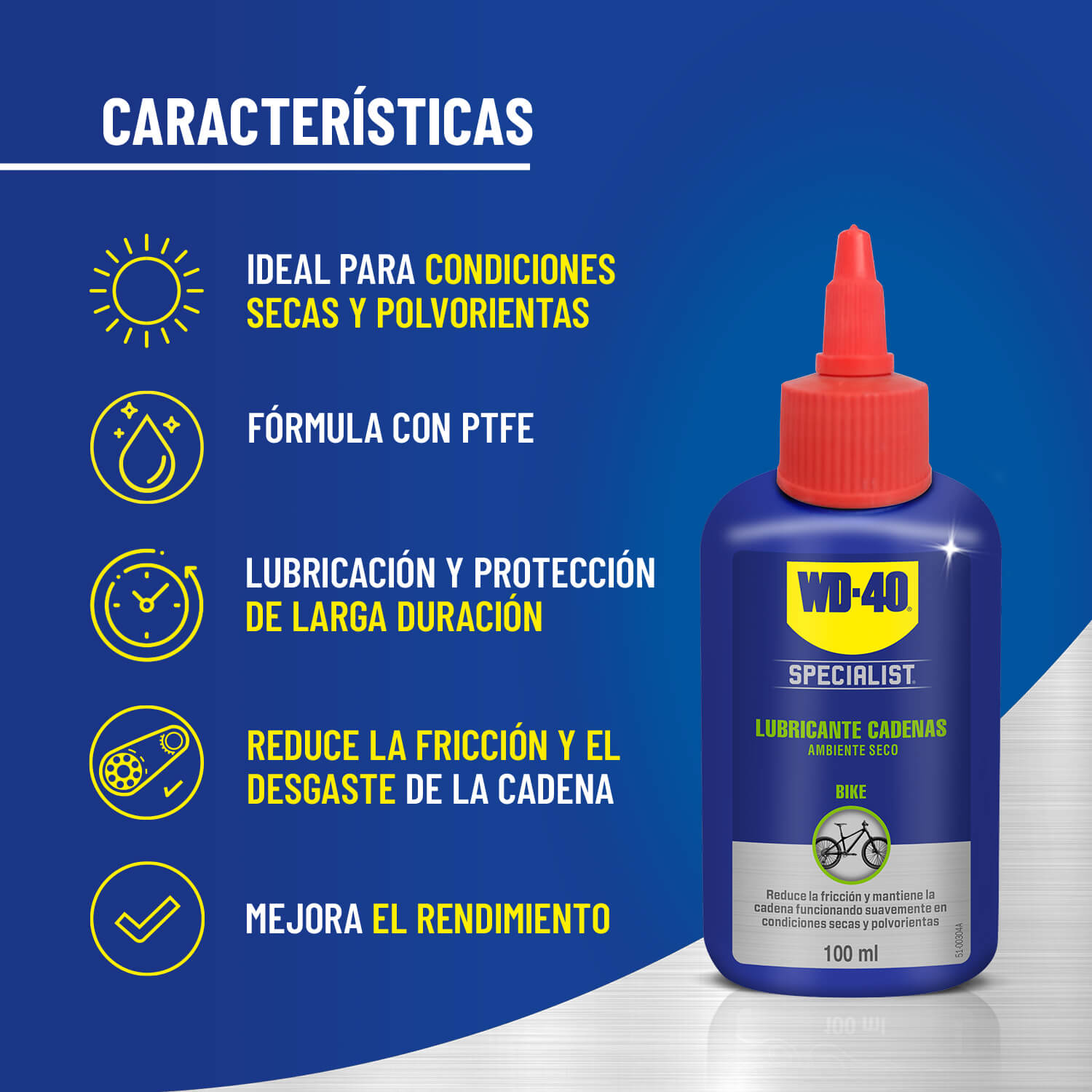WD-40 SPECIALIST BIKE Lubricante Ambiente Seco